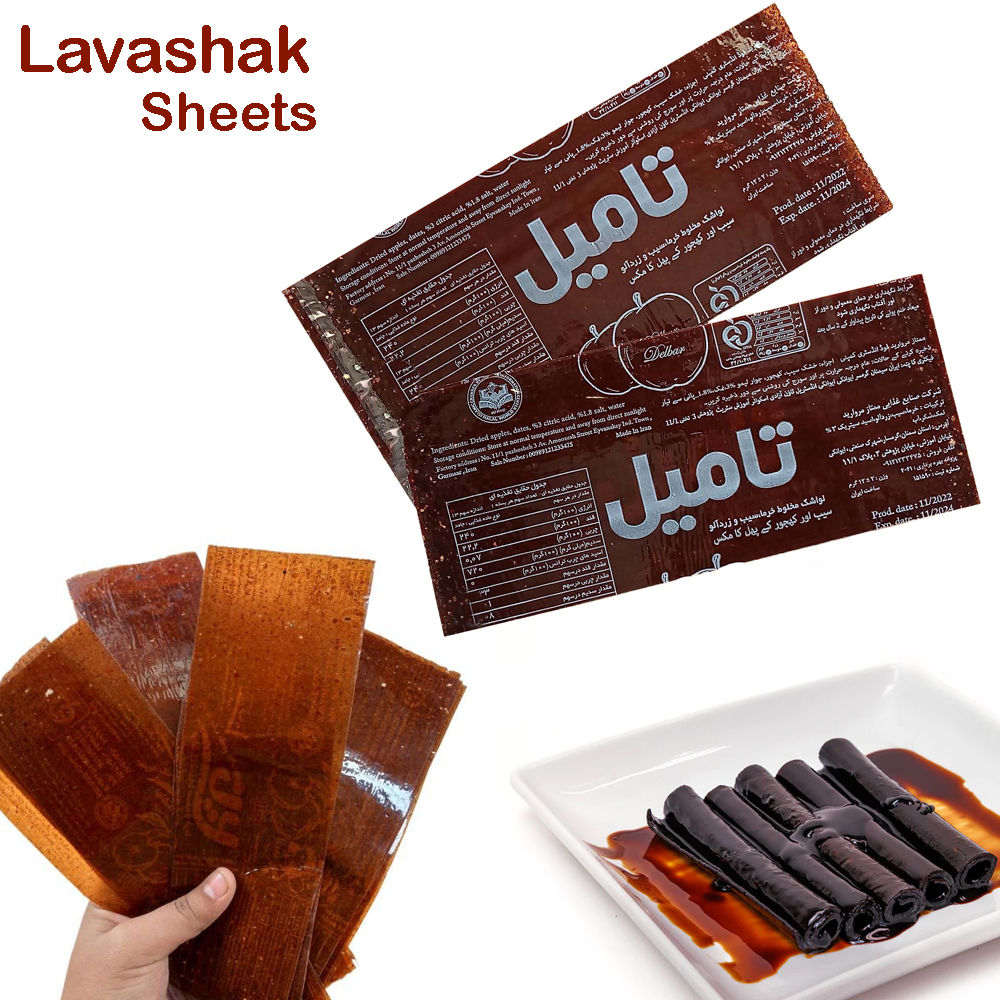 10 Pcs - Persian Lavashak Fruit Lather Roll Sheets Irani Imli Strips ...
