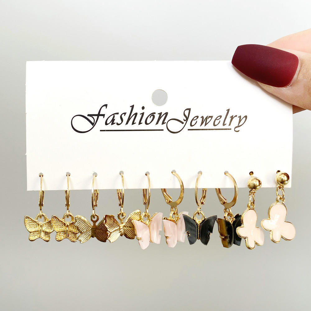Earrings Set 5 Pairs Dangle Earrings Creative Stylish Accessories ...