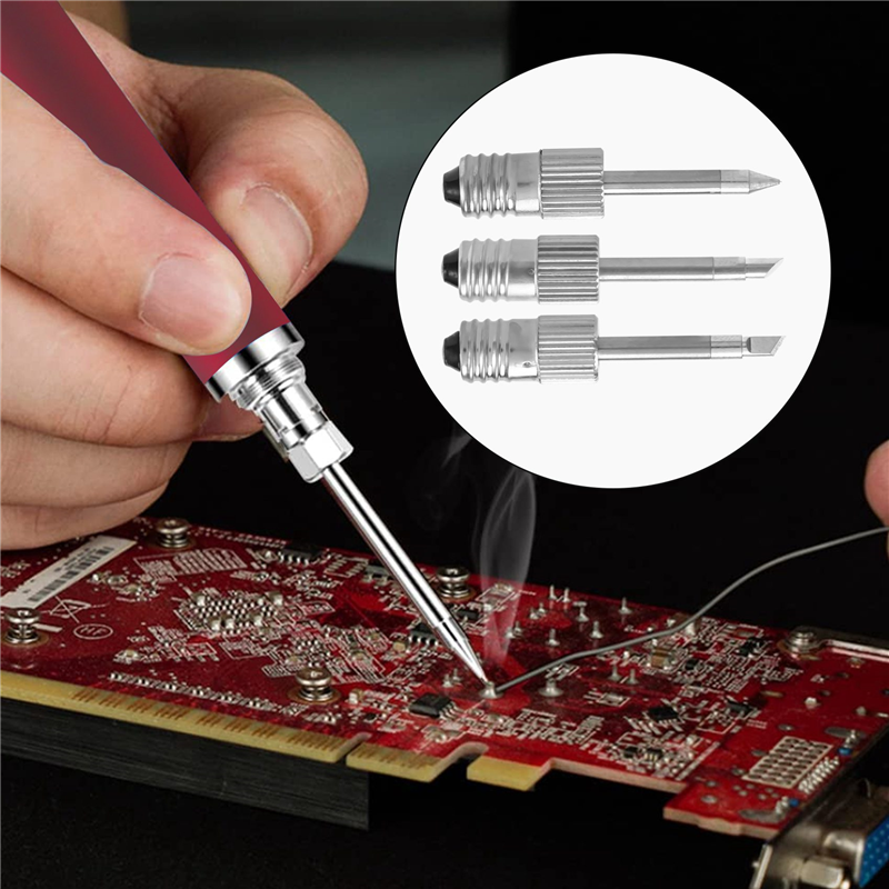 3Pcs Brass Soldering Tips for E10 Interface Soldering Stations | Daraz.pk