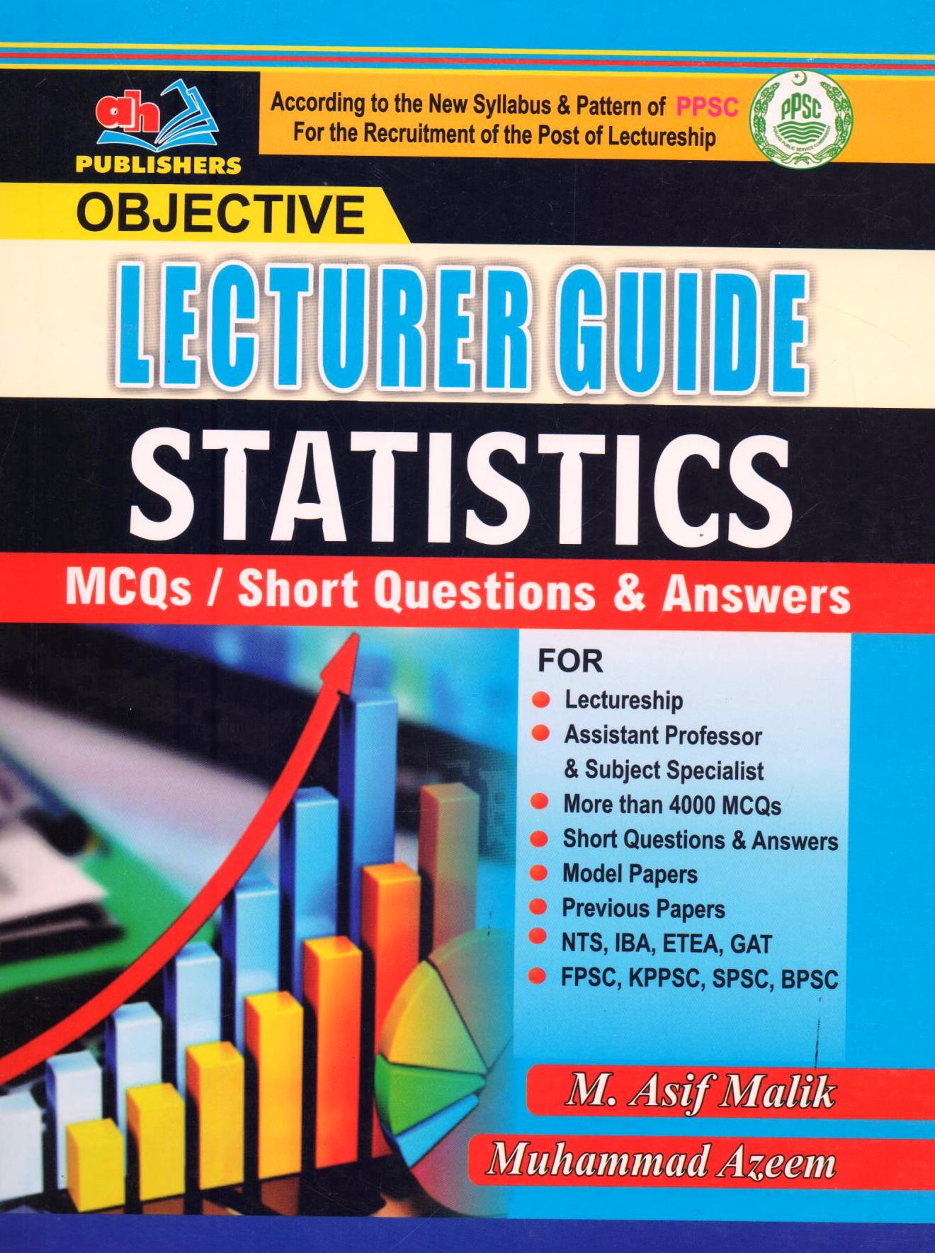 Objective Lecturer Guide Statistics MCQs,Short Questions & Answers for ...