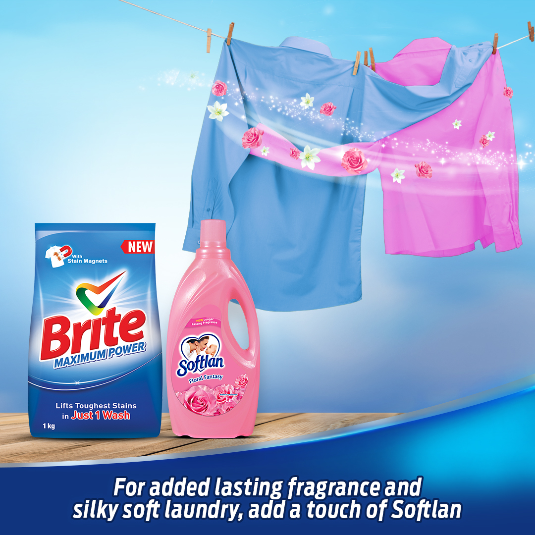 Brite Maximum Power 3kg - Detergent Washing Powder | Daraz.pk