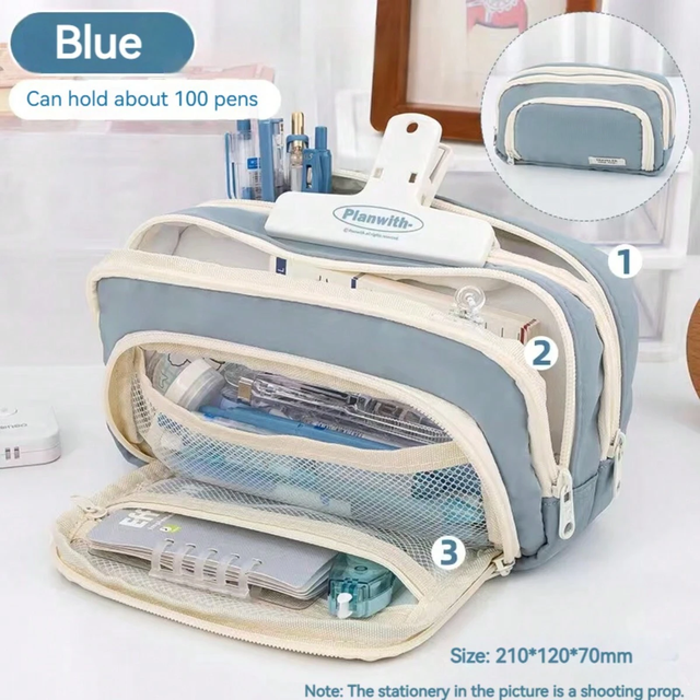 Kawaii Pencil Cases Pouch Large Capacity Cute Pen Bag Back To School ...