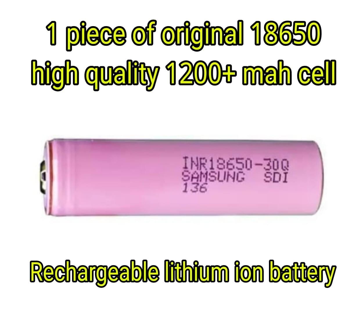 18650 lithium ion cell 3.7 volt to 4.2 volt rechargeable battery tested ...