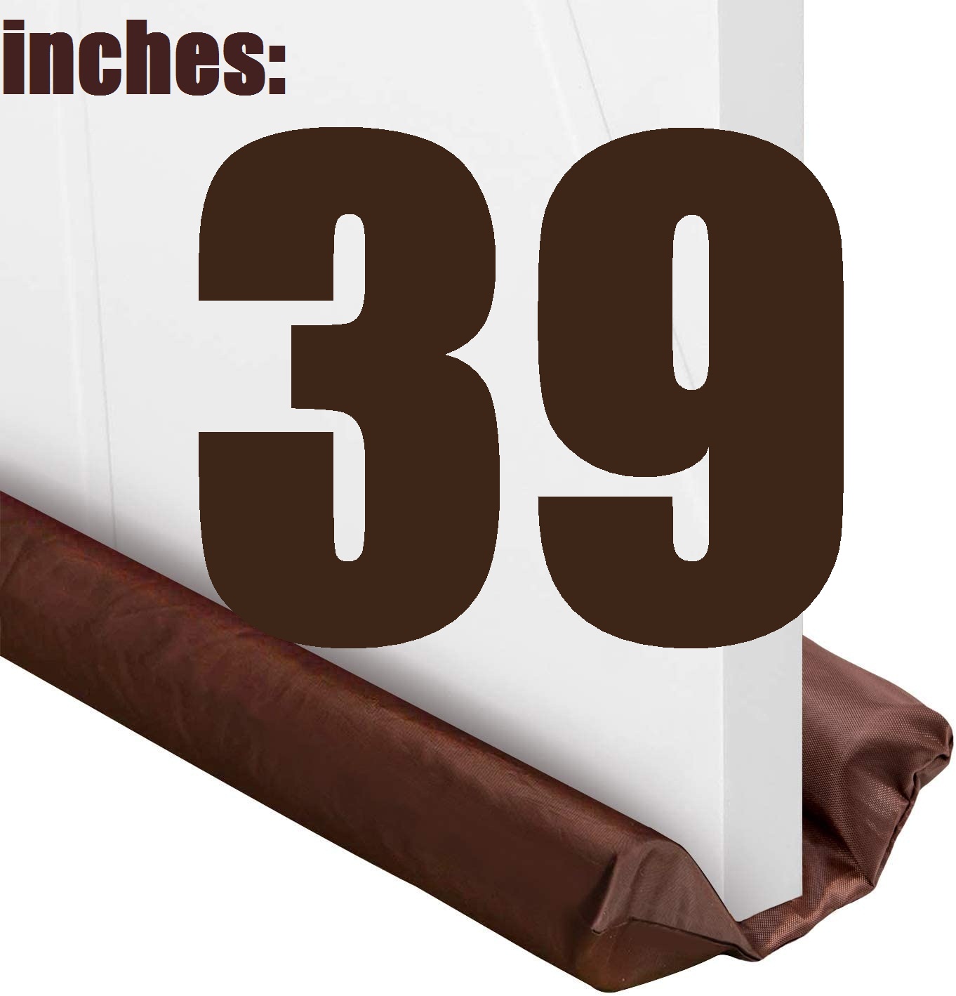 Door Draft and Dust Stopper Brown the Color 18-52 Inches Door Air ...