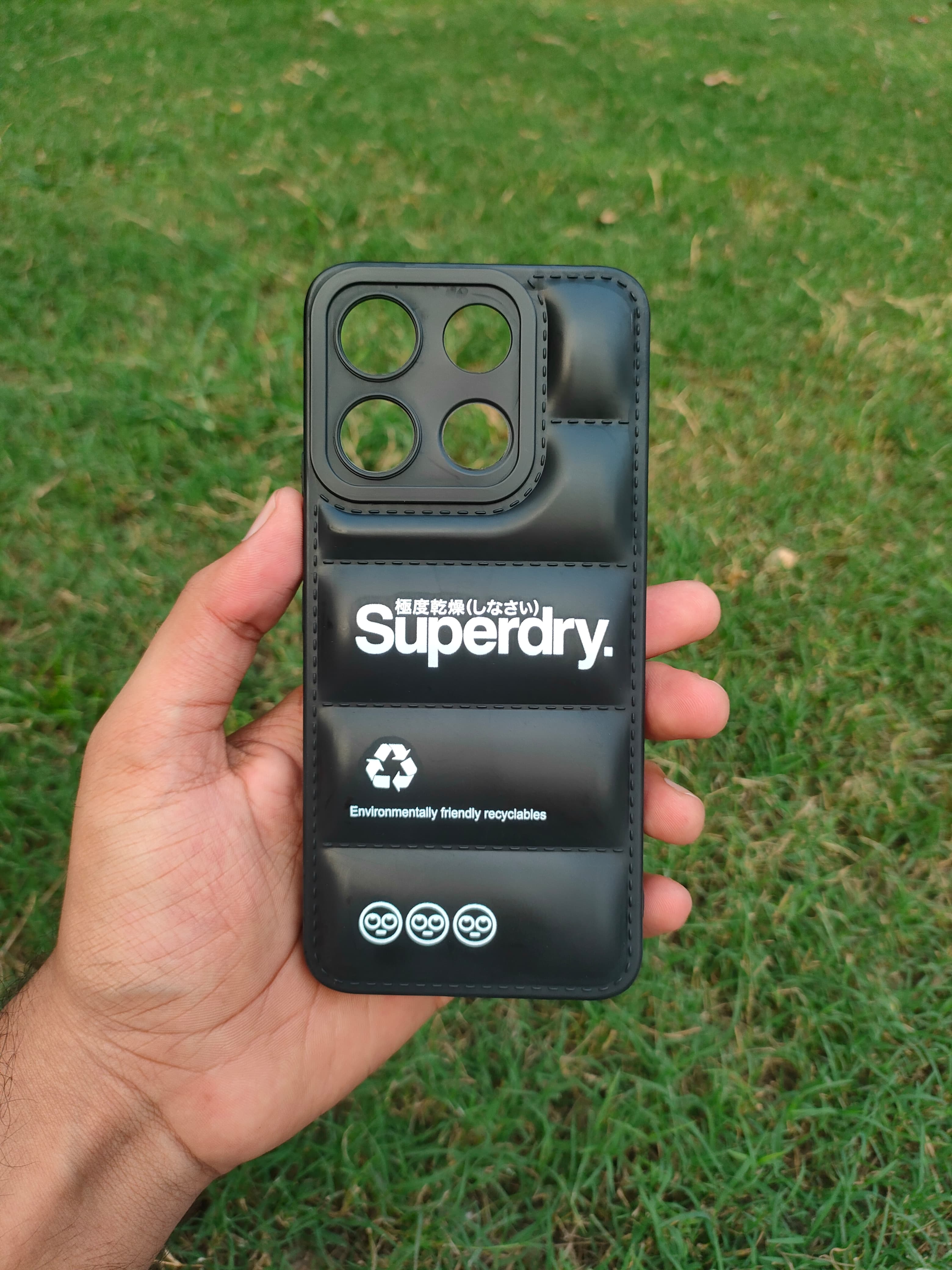 itel A60 / A60s Back Cover Soft puffer Down Jacket Case With Camera ...