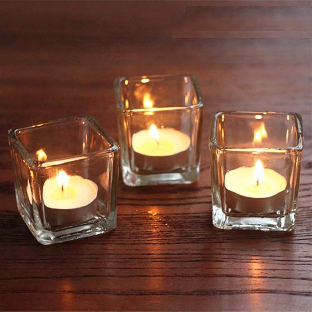 Mini Glass Candle Holder 3 pcs Multiple Uses for Tealight Floating ...