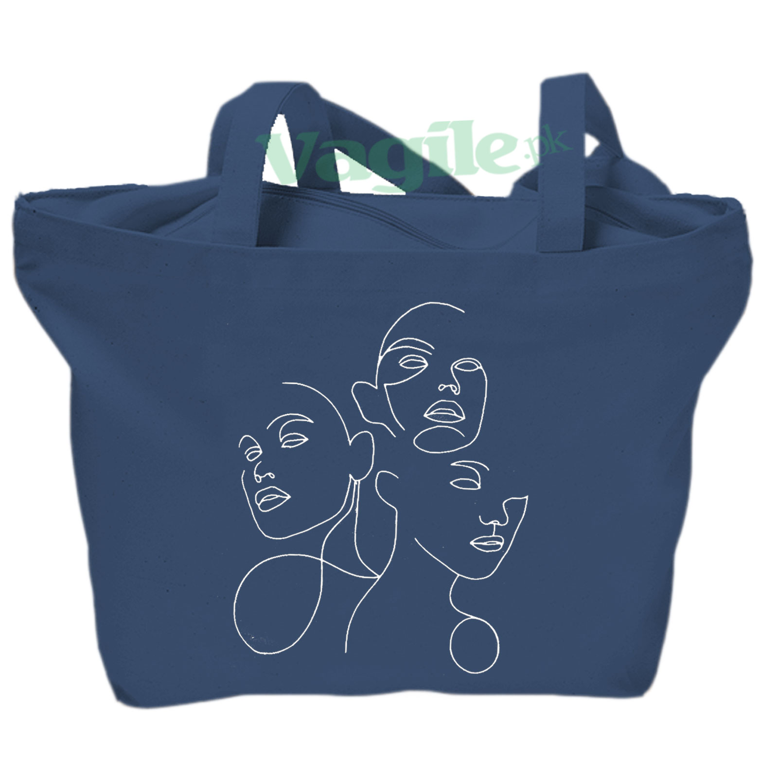 Face Line Tote l Aesthetic Tote Bag SUPER HEAVY WEIGHT SHOULDER TOTE ...