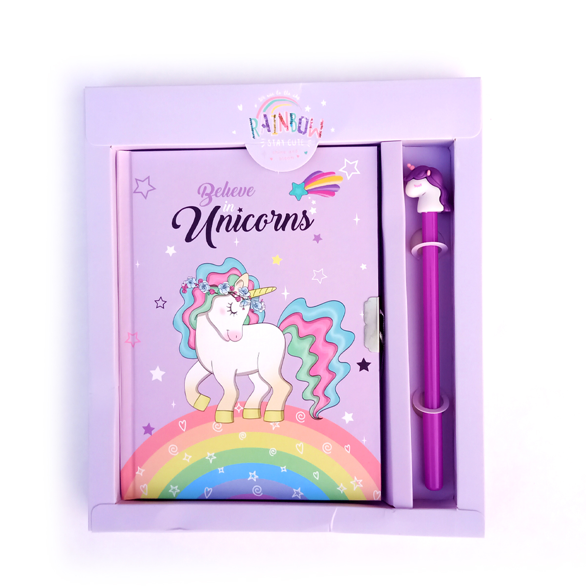 Cute Unicorn diary with Gel Pen with Packing stationery school Gift ...