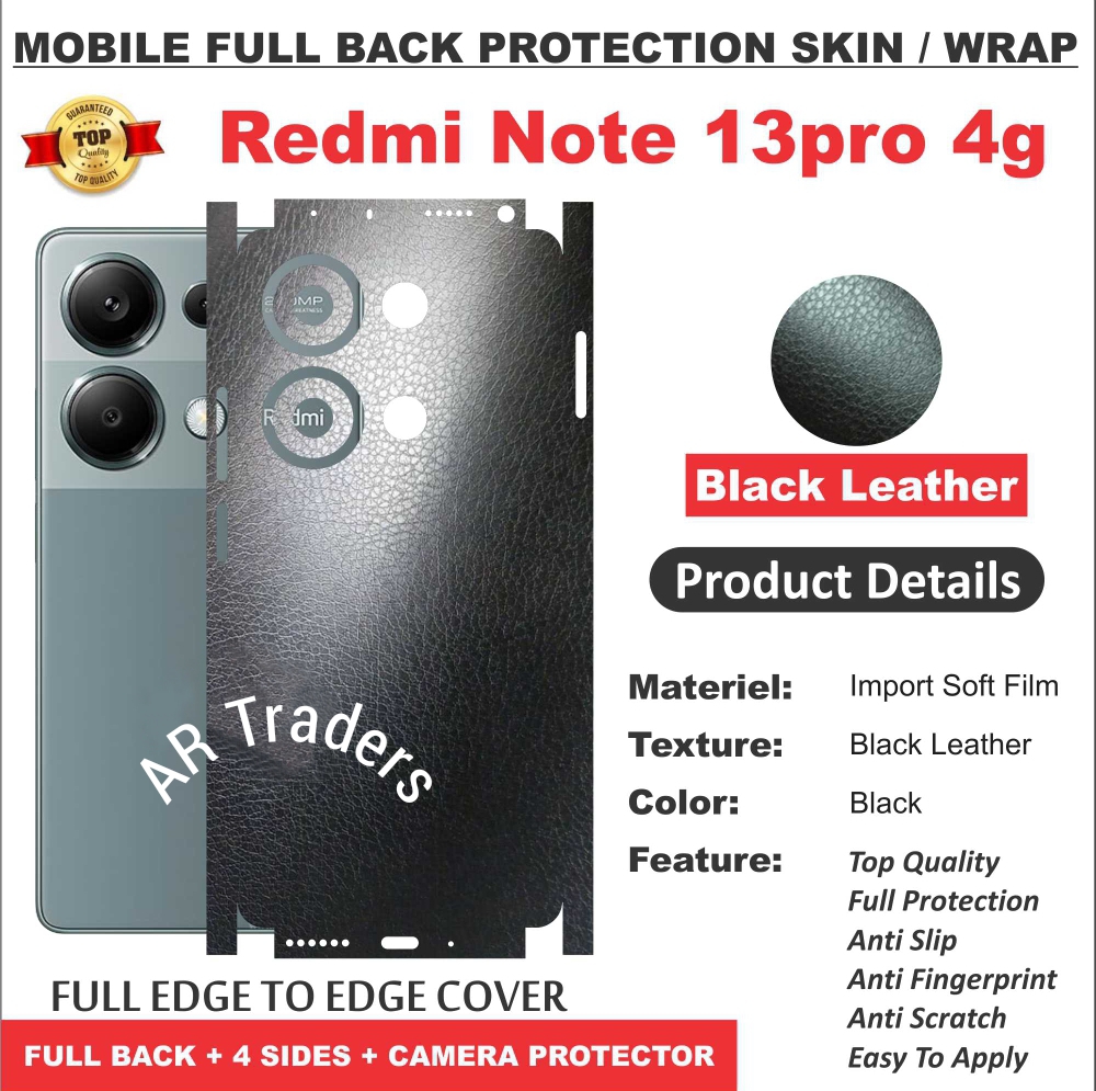 XIAOMI REDMI NOTE 13 PRO (4G) FULL BACK 360 premium Protection Skin ...