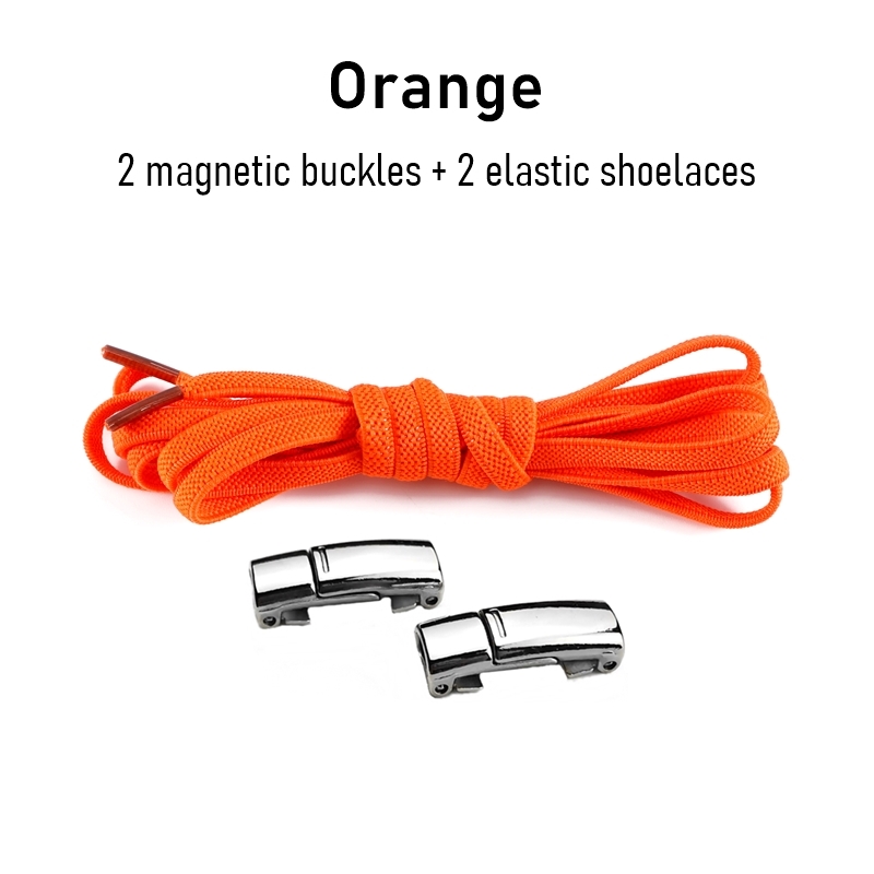 Lsgs 1pair magnetic shoelaces sneakers elastic shoelace metal lock Lazy ...