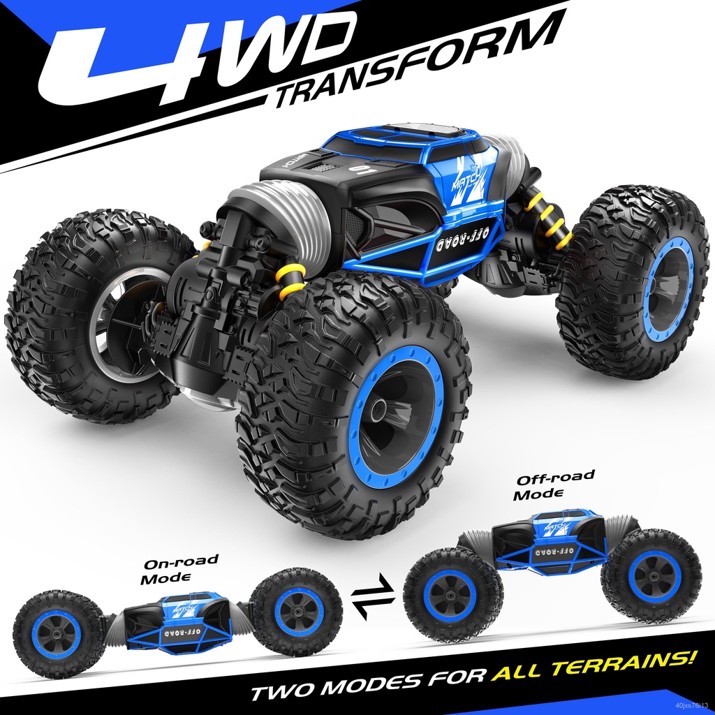 BEZGAR TD141 RC Cars-1:14 Scale Remote Control Crawler, 4WD Transform ...