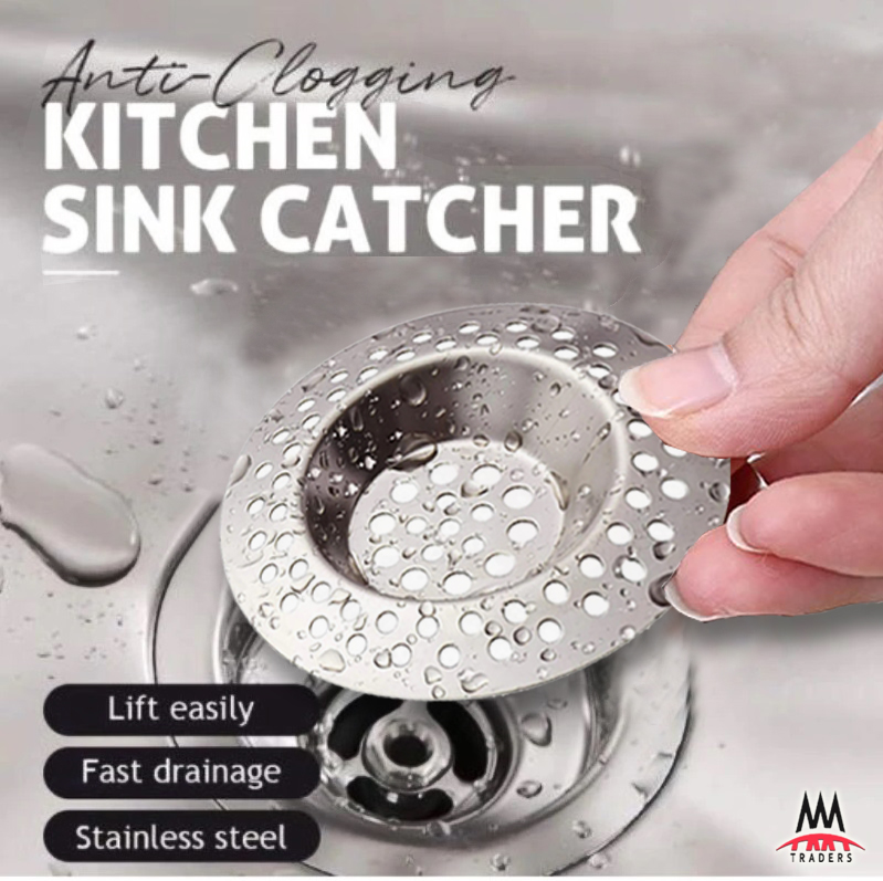 Kitchen Water Sink Filter Sink Mesh Strainer Kitchen Tool Stainless ...