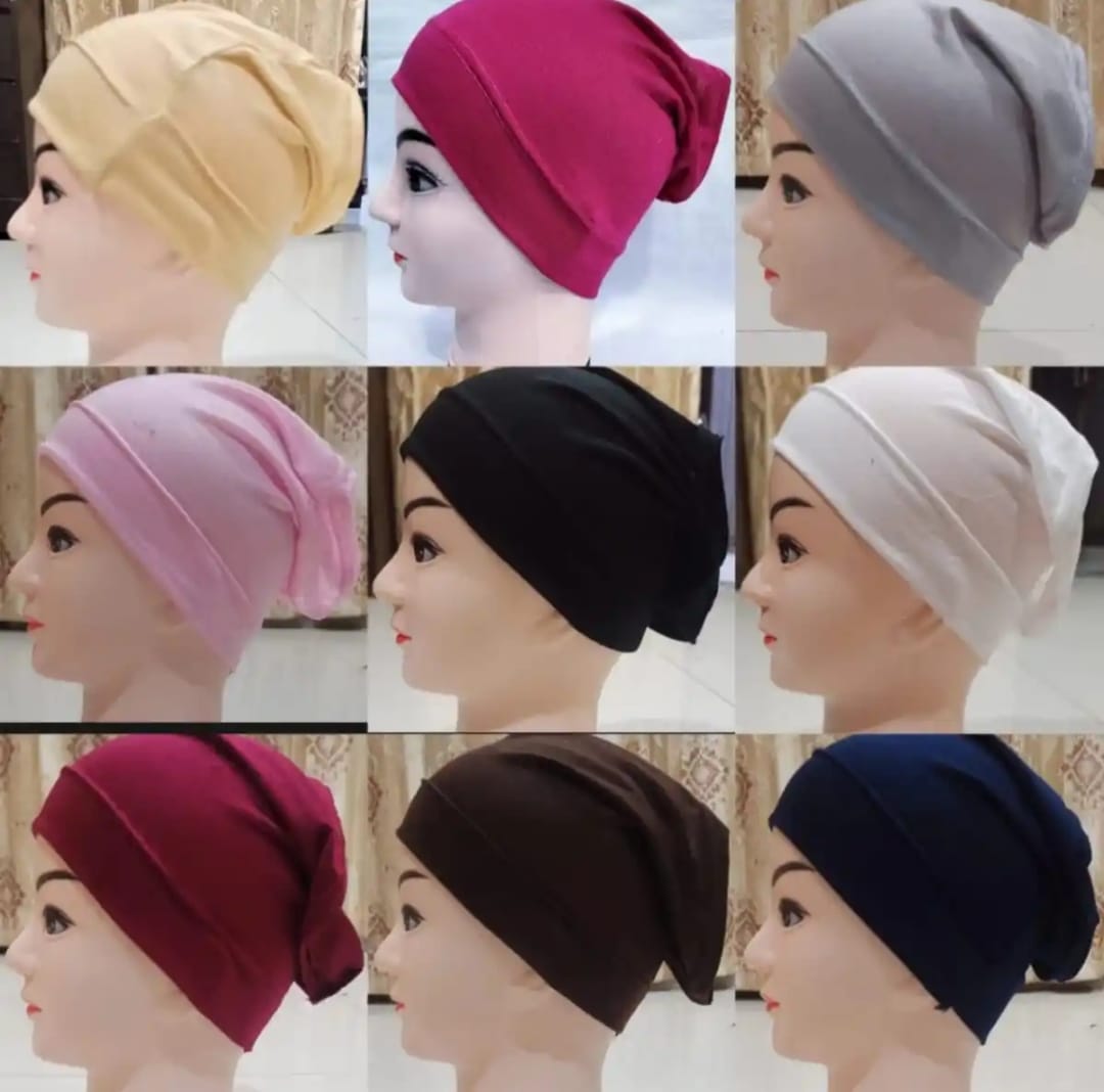 Pack of 6 Tube Hijab Caps for Girls and Women Inner Caps for Hijab ...