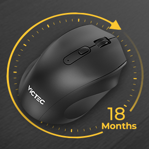 wireless mouse victec 3200 dpi silent ergonomic 2.4GHz wireless mouse ...