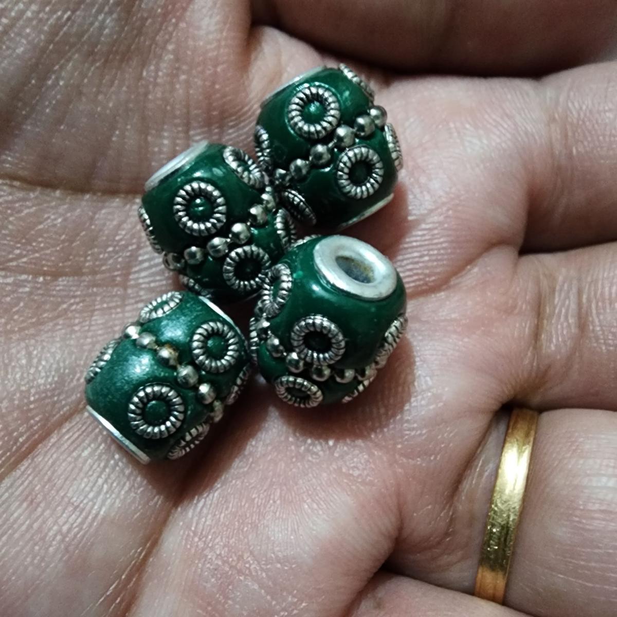 4pcs Beads Charms handmade 1inch green | Daraz.pk