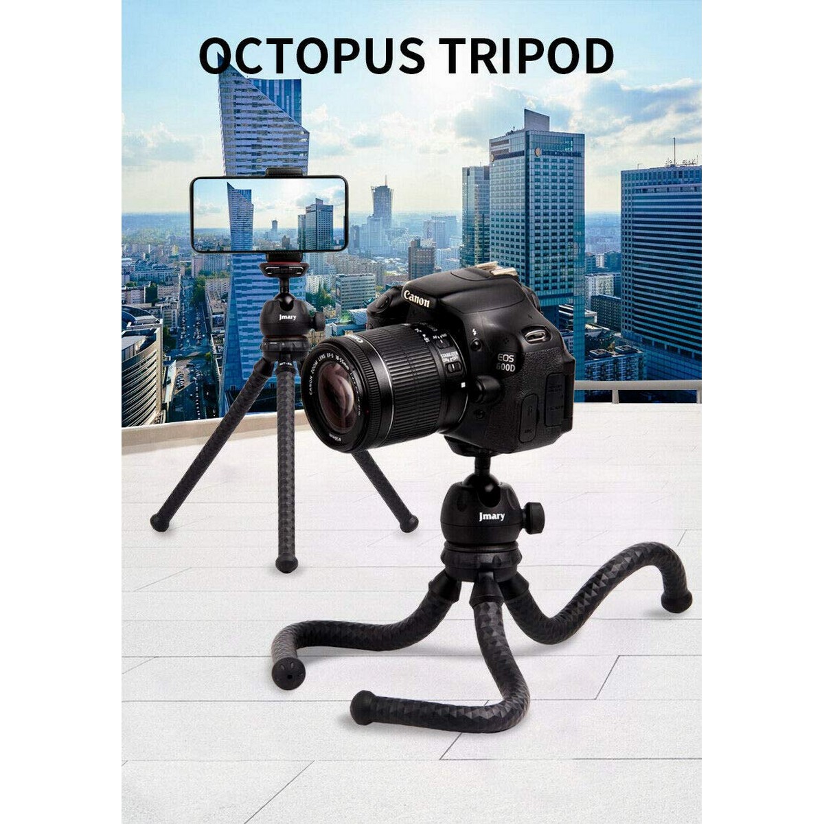 Table Top Mini Portable Flexible Tripod Stand for Mobile Phones and ...
