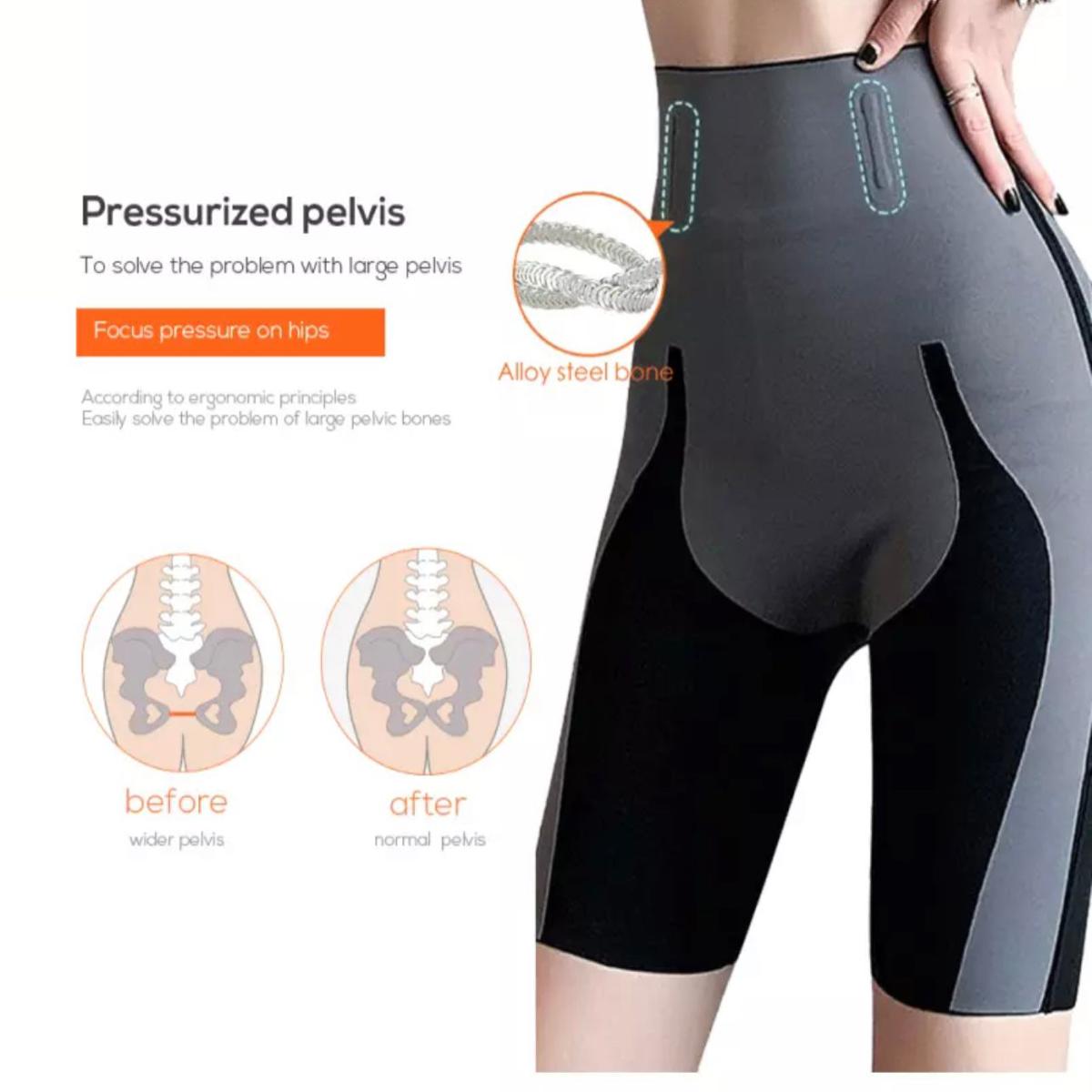 Flourish Double Layer Full Stomach With Cuff Girdle Body Shaper For ...