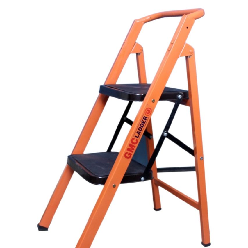 GMC ladders Two step folding ladder orange | Daraz.pk