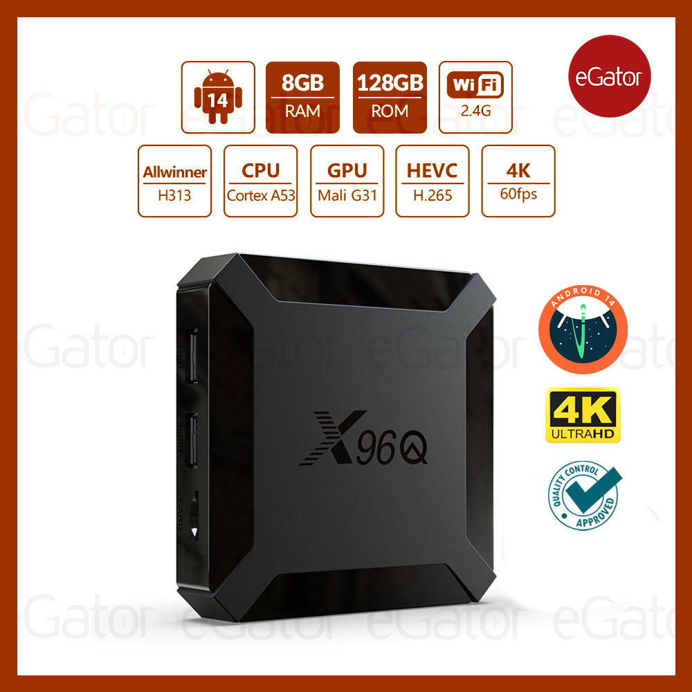 X96Q | 8GB-128GB | Android 14 | 4K Resolution | Android TV Box | Daraz.pk