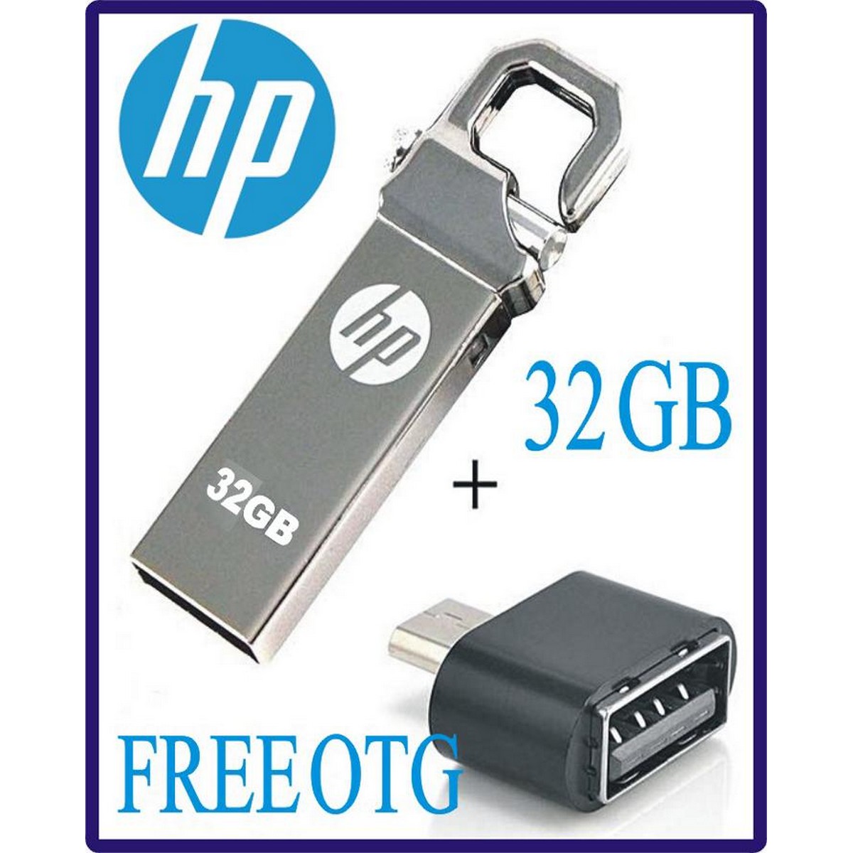 HP ORIGINAL USB STORAGE 32 GB WITH WARRANTY + FREE OTG ADAPTER | Daraz.pk