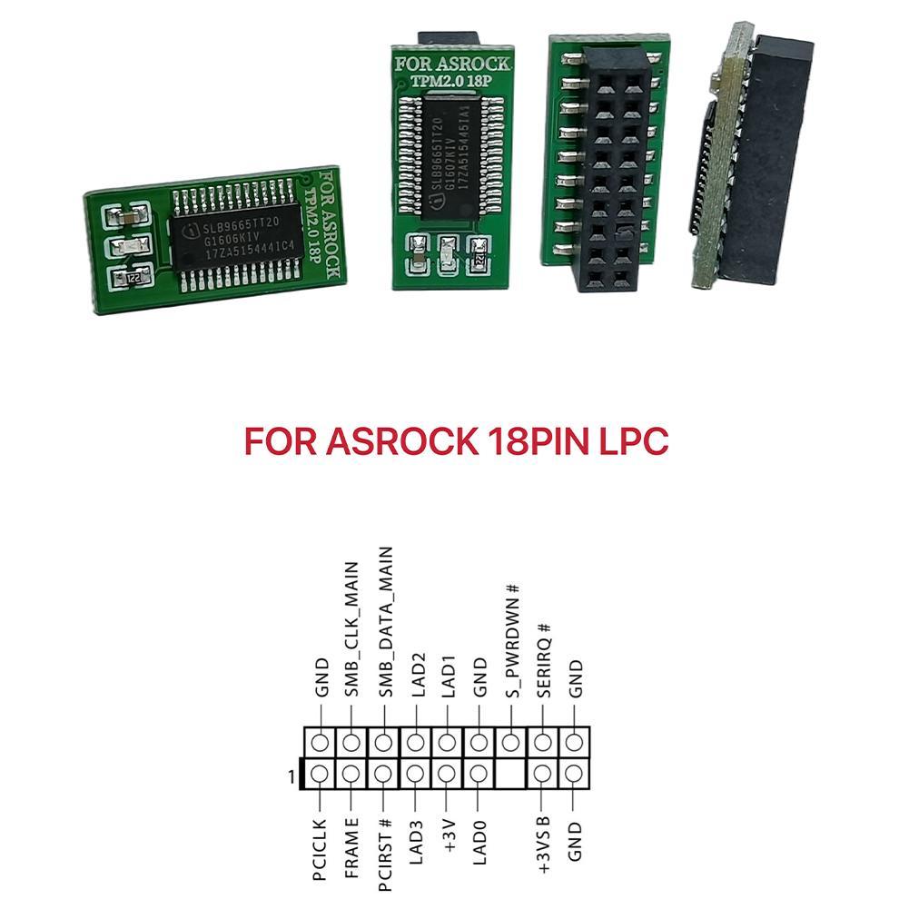 Tpm Module 12 14 18 20 Pin Lpc For Encryption Security Module Remote ...