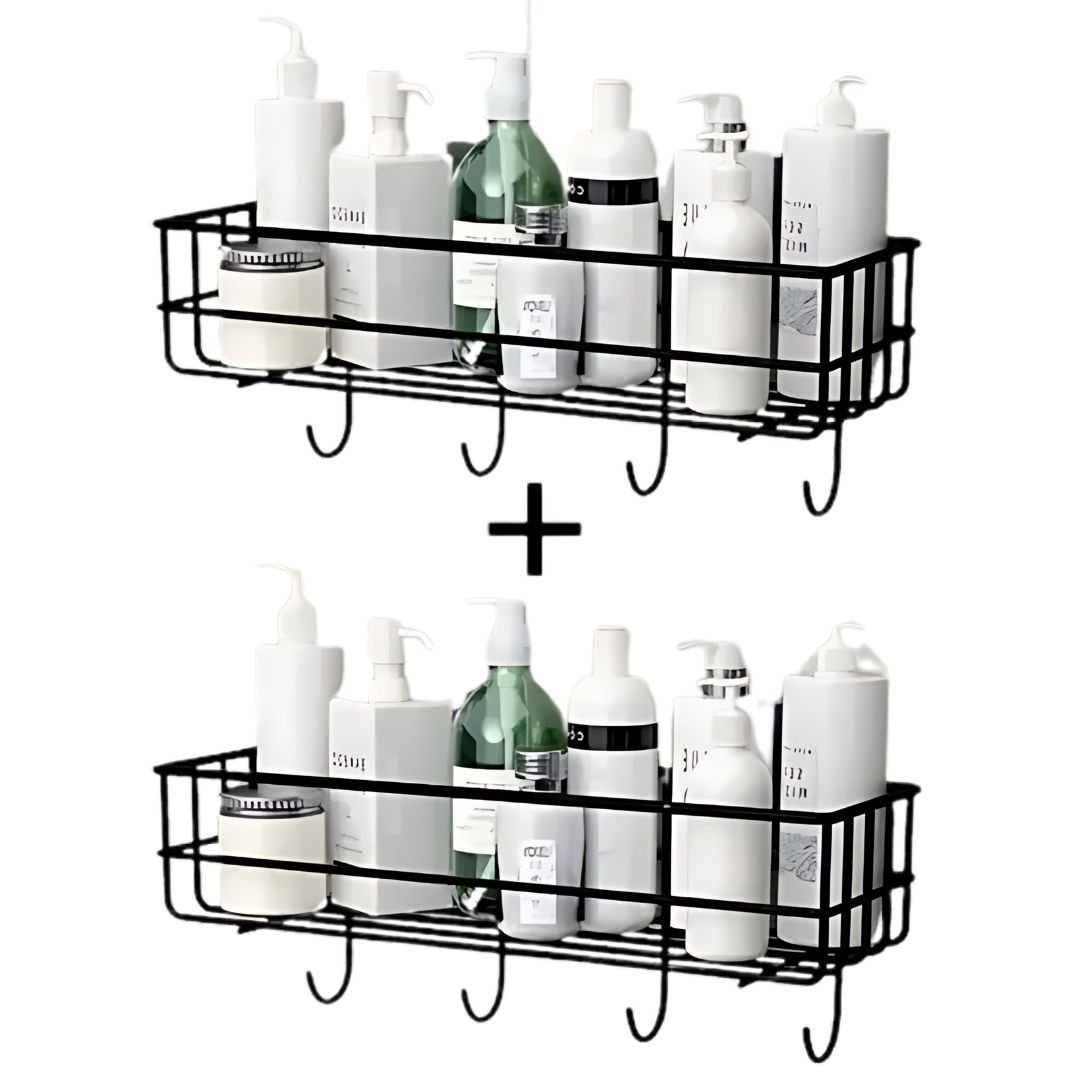 Bathroom Storage rack and organizer, Bathroom metal Shelf Wall Mounted ...