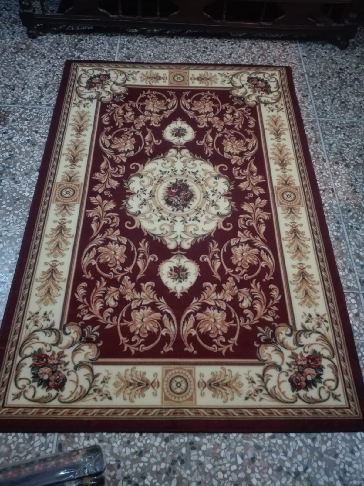 Living Room Carpet 4ft x 6ft, Digital Printed Polyester Microfiber Rug ...