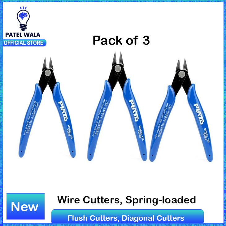 Wire Cutters, Spring-loaded Side Cutters Flush Cutters, Diagonal ...