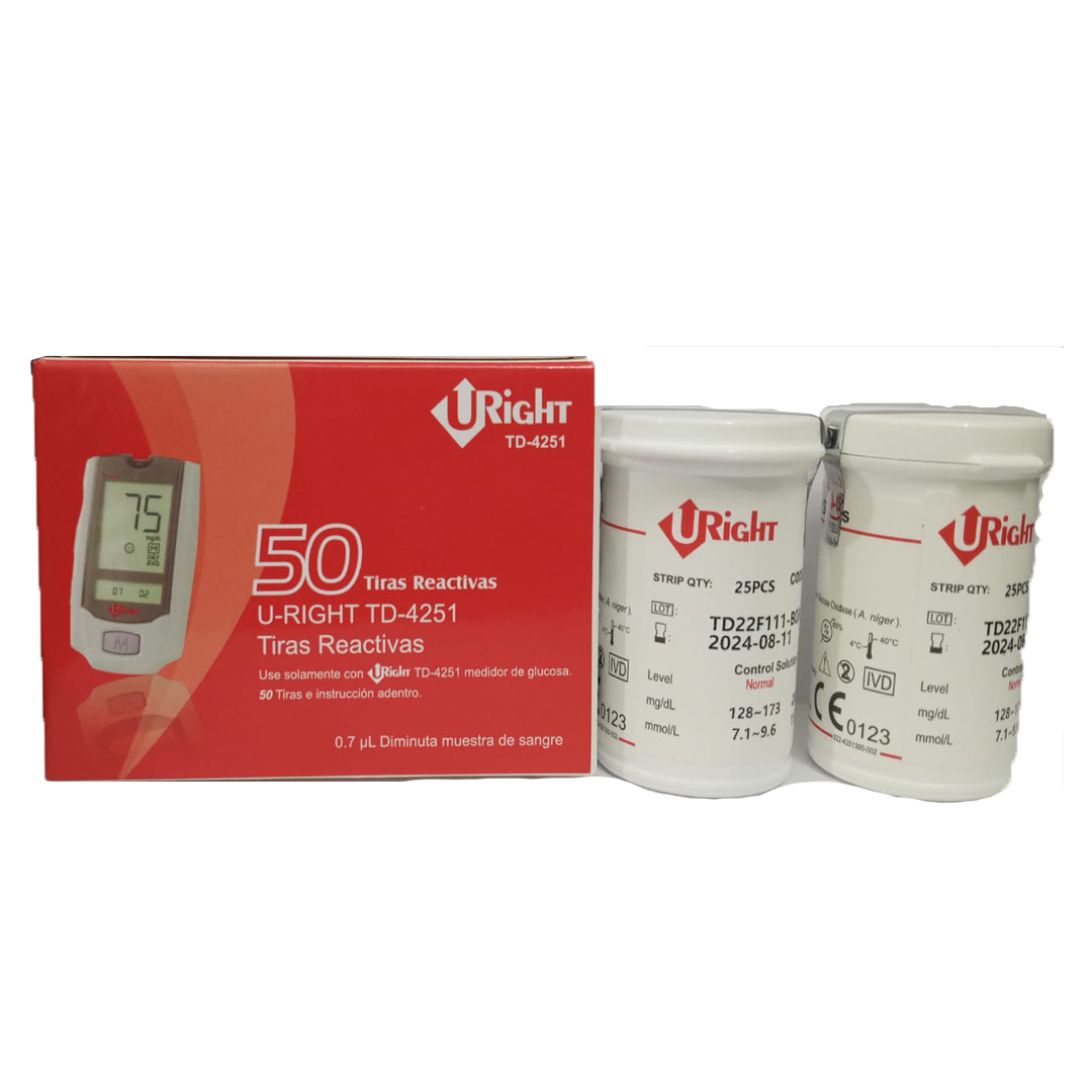 Life Care U-RIGHT BLOOD GLUCOSE TEST STRIPS 50 STRIPS | Daraz.pk