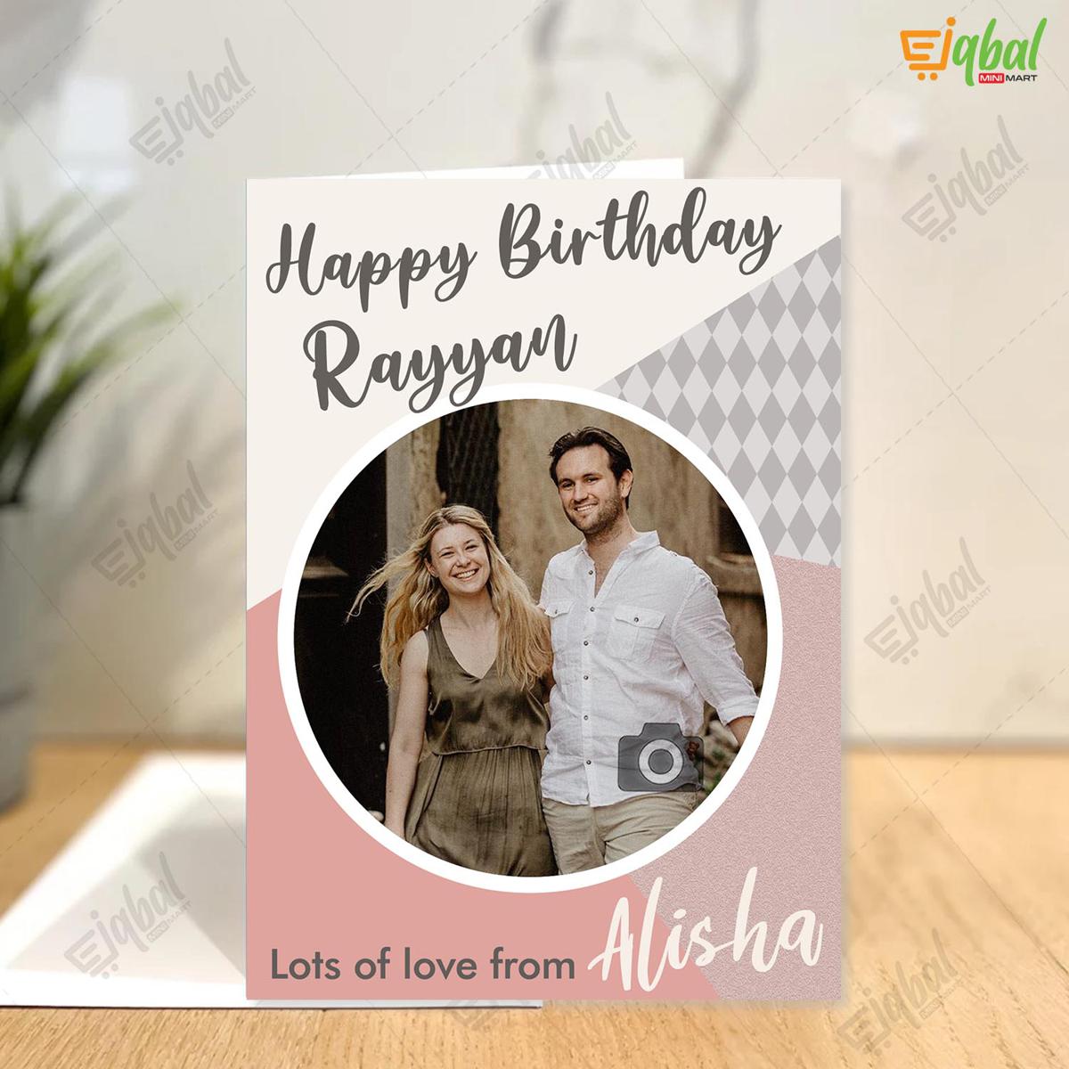 Customized Happy Birthday Greeting cards, Eid & Love Cards, Picture ...