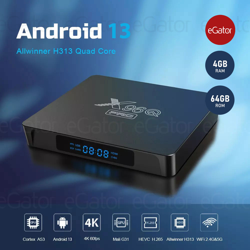 X96Q Pro | 8GB-128GB | Android 15 | 4K Resolution | Android TV Box ...
