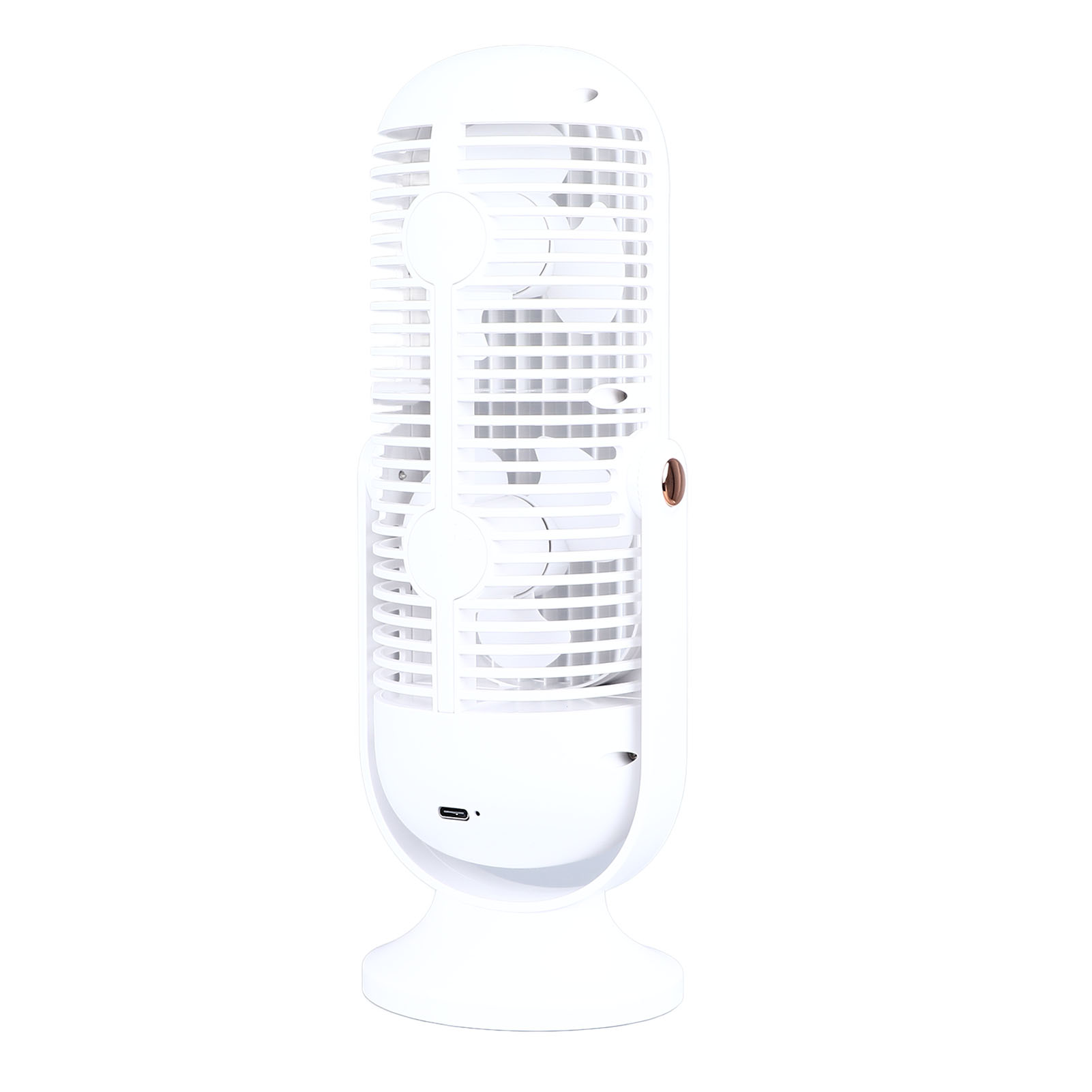 Table Tower Fan Portable USB Plug In 5 Gears Quiet Brushless Motor ...