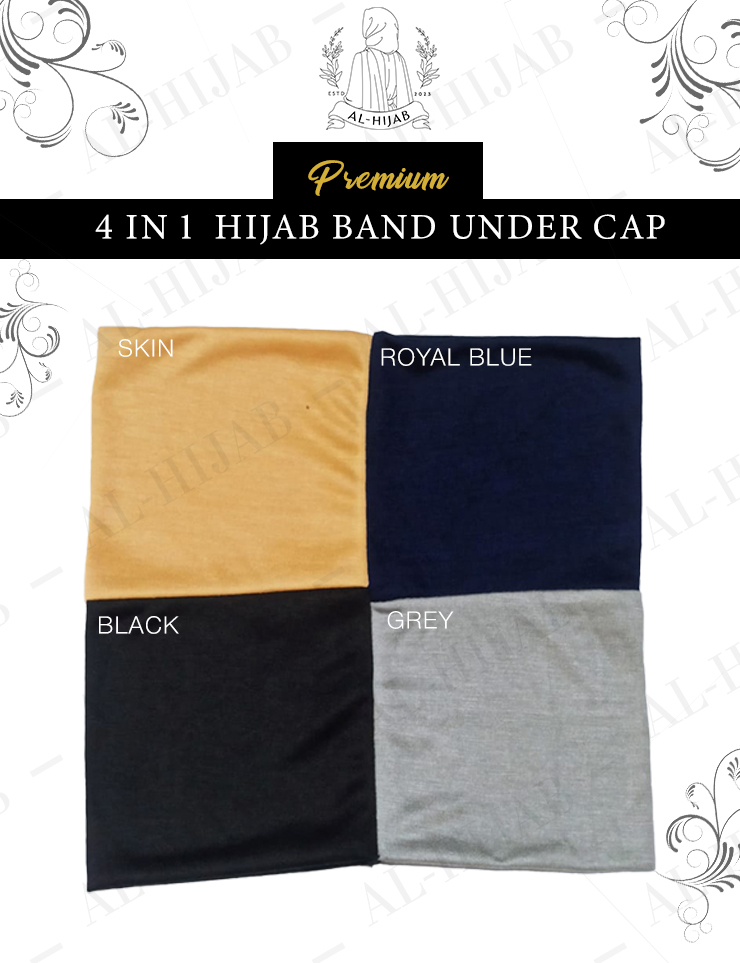 Hijab Cap - Hijab caps for girls 4 in 1 - Inner Hijab cap (4 in 1) (4 ...
