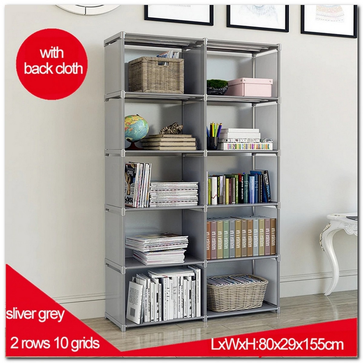 5X2 Books racks shelves DIY multi layers Stand Simple Modern Bookcase ...
