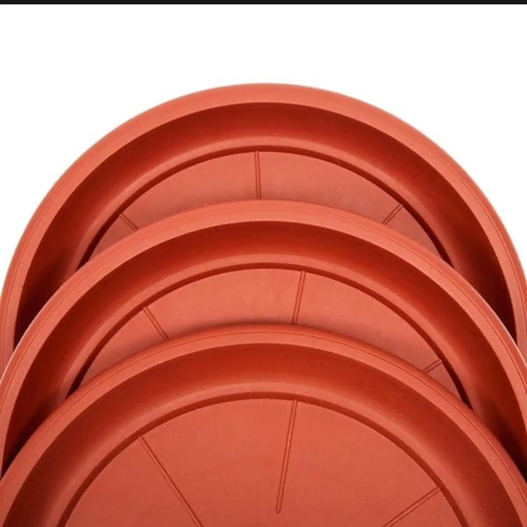 Pack of 3 Pots plates for Base , Plastic pot Tray | Daraz.pk