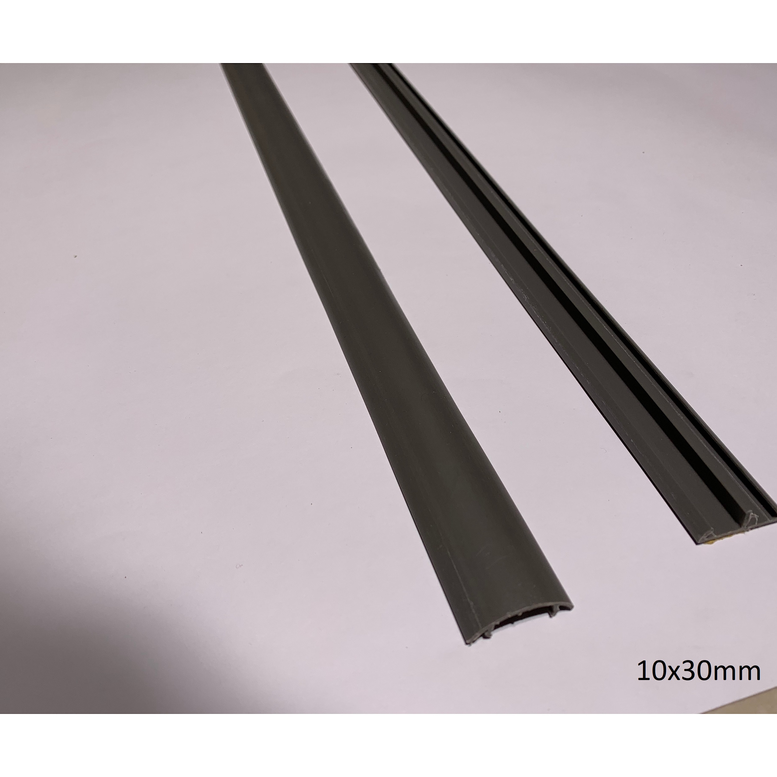 CableR 10x30mm Wide Grey Floor Cable Duct with Guard Self-Adhesive ...