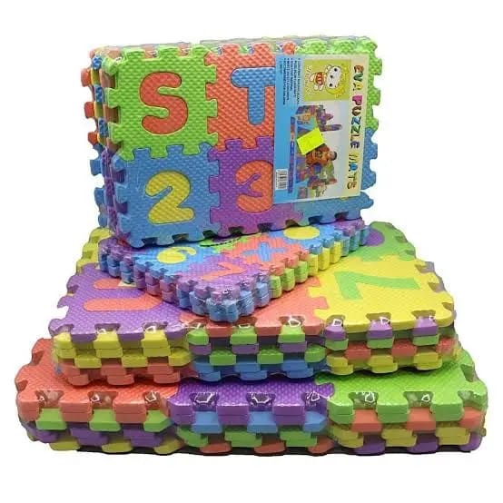 Premium ABC Alphabet Foam Puzzle Mat for Kids, Interlocking Learning ...