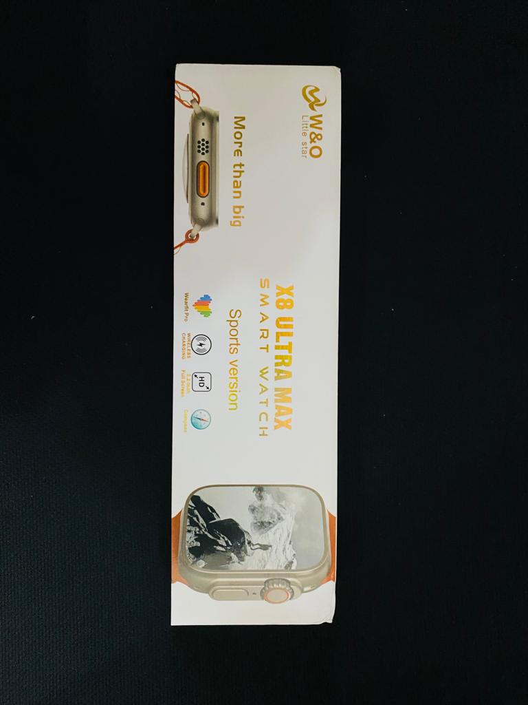 W&O X8 Ultra Max Smartwatch - 2.2 Inches Big Display - Strap Lock and ...