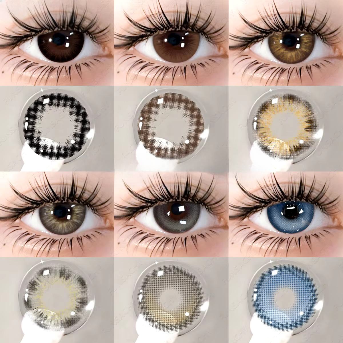 Color lens Eye Contact Lenses With Container + free water kit ...