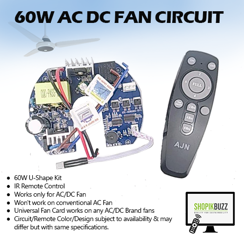 AC/DC Ceiling Fan Circuit 60W Kit Module Remote | The Hope Store | Daraz.pk