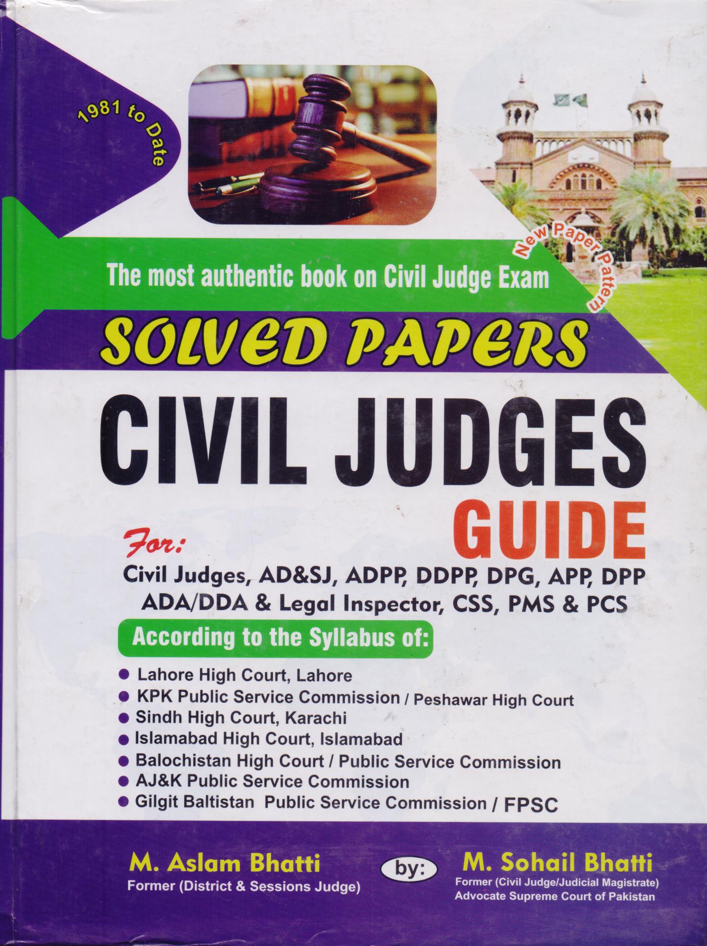 Civil Judges Guide For AD&SJ ADPP DDPP DPG APP DPP ADA/DDA & Legal ...