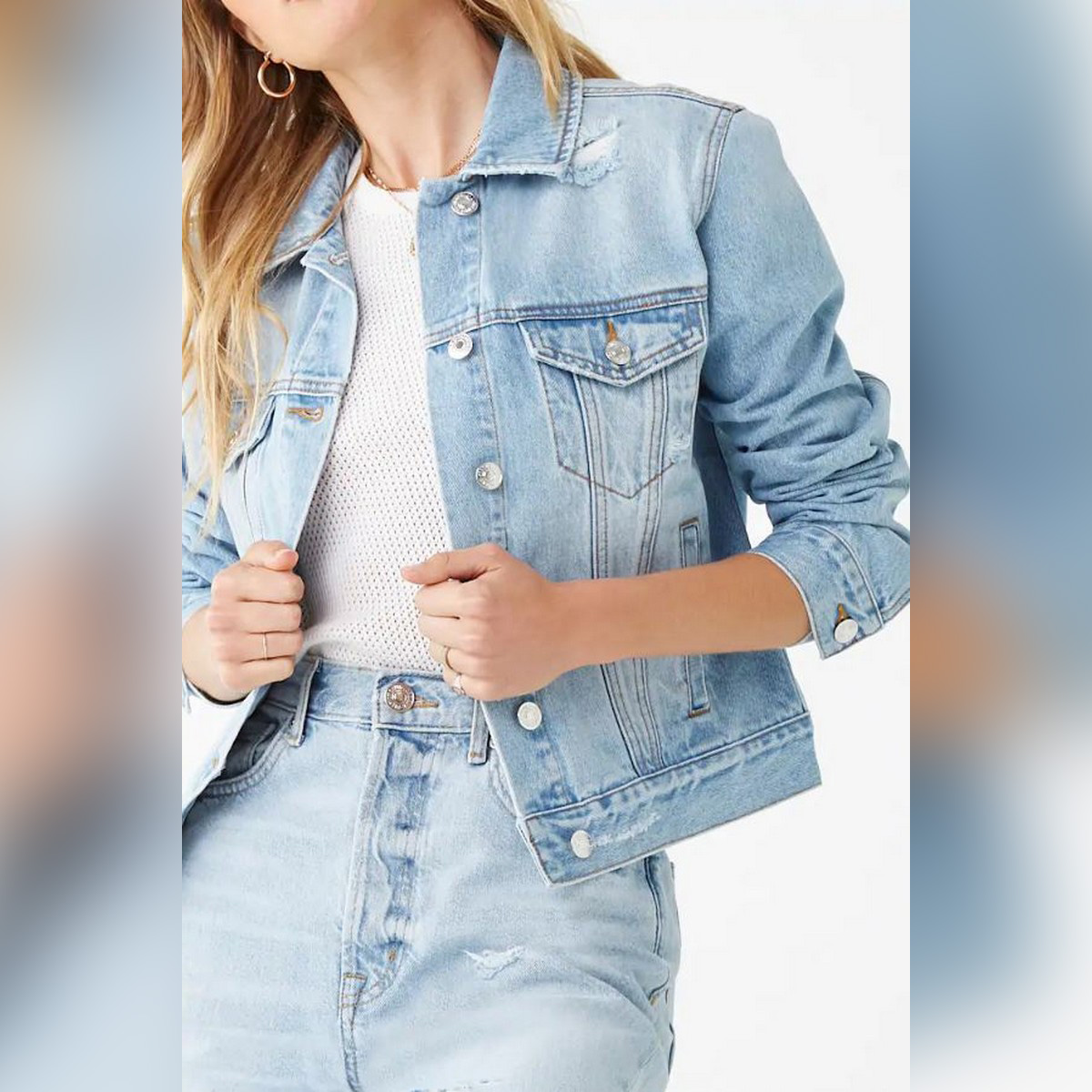ETERNAL Denim Jacket Lycra Fabric | Daraz.pk
