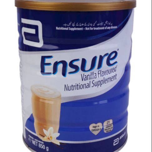 ENSURE MILK POWDER VANILLA FLAVOURED TIN 850 GM | Daraz.pk