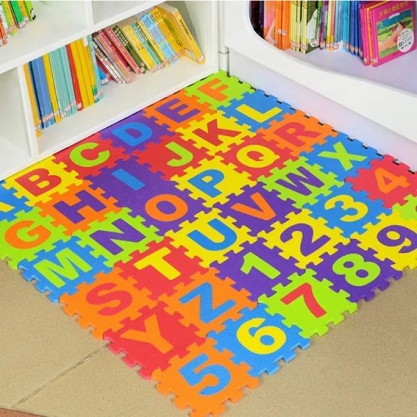 ABC Toy Block Mat Alphabets and Numbers Early Learning Toy Play Foam ...