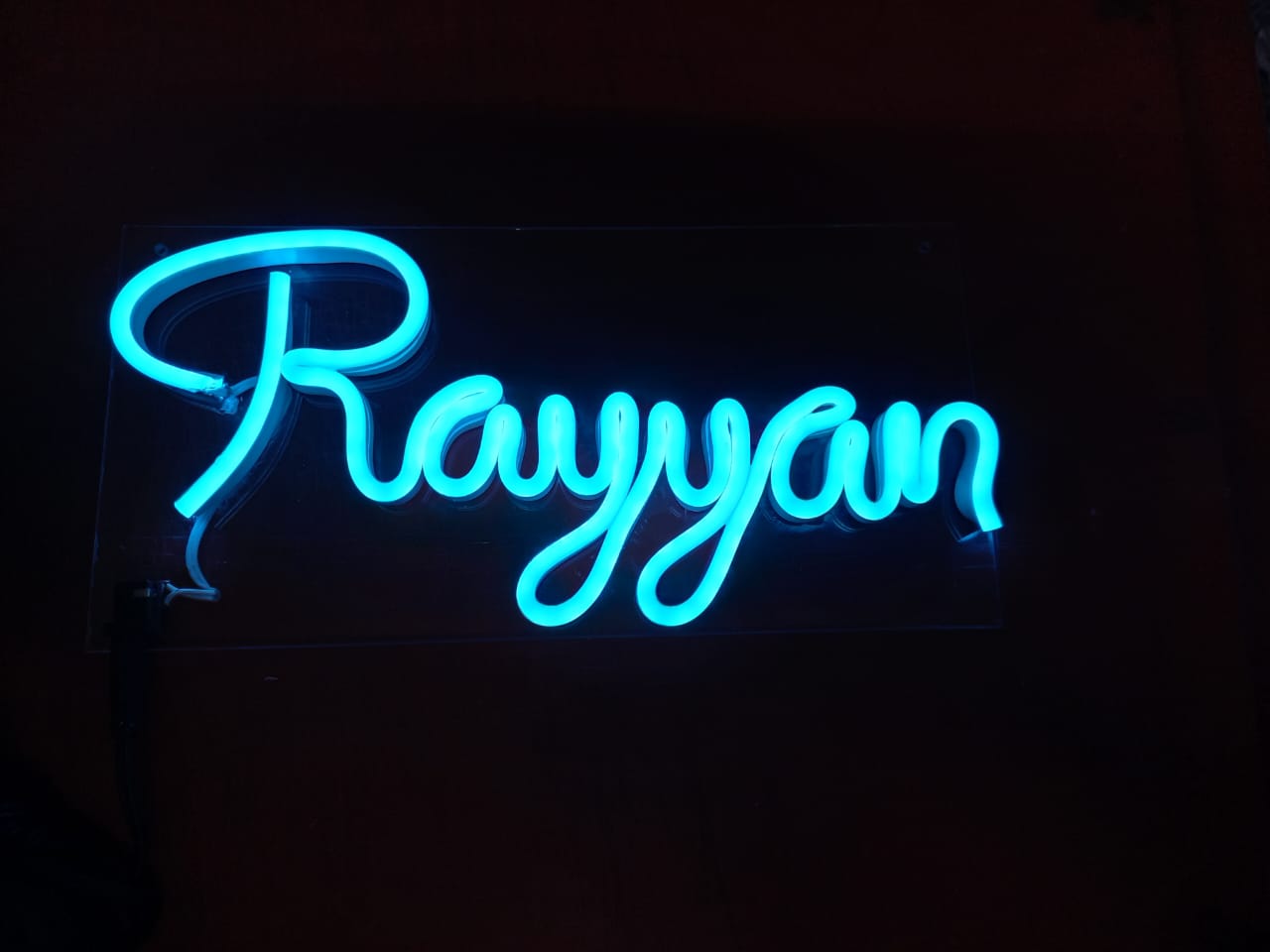 Customized NEON Sign plate - Name Plate - 4 Letters Alphabets | Daraz.pk