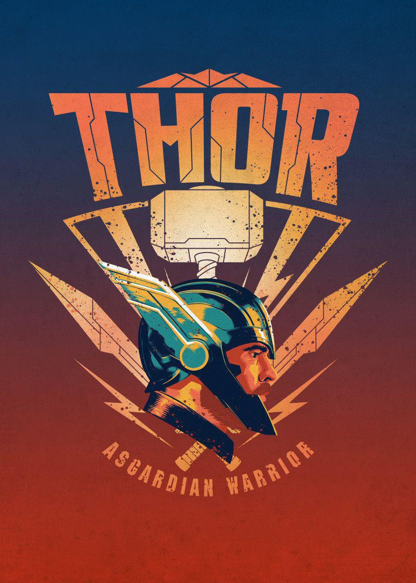 Thor The Avengers by the Marvel MCU Multiverse Fan Posters Vinyl Paper ...