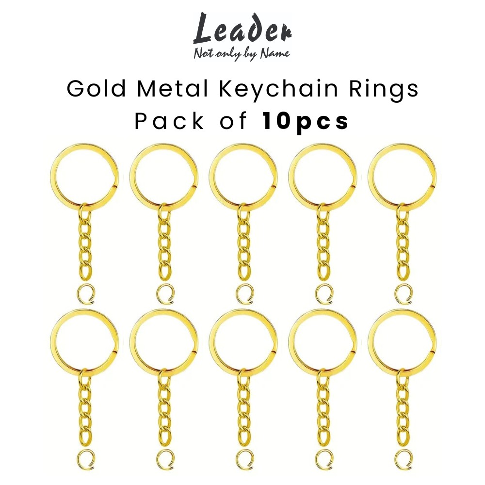 25MM Flat Metal Keychain Rings | with Keychain Jump Ring | Keychain ...