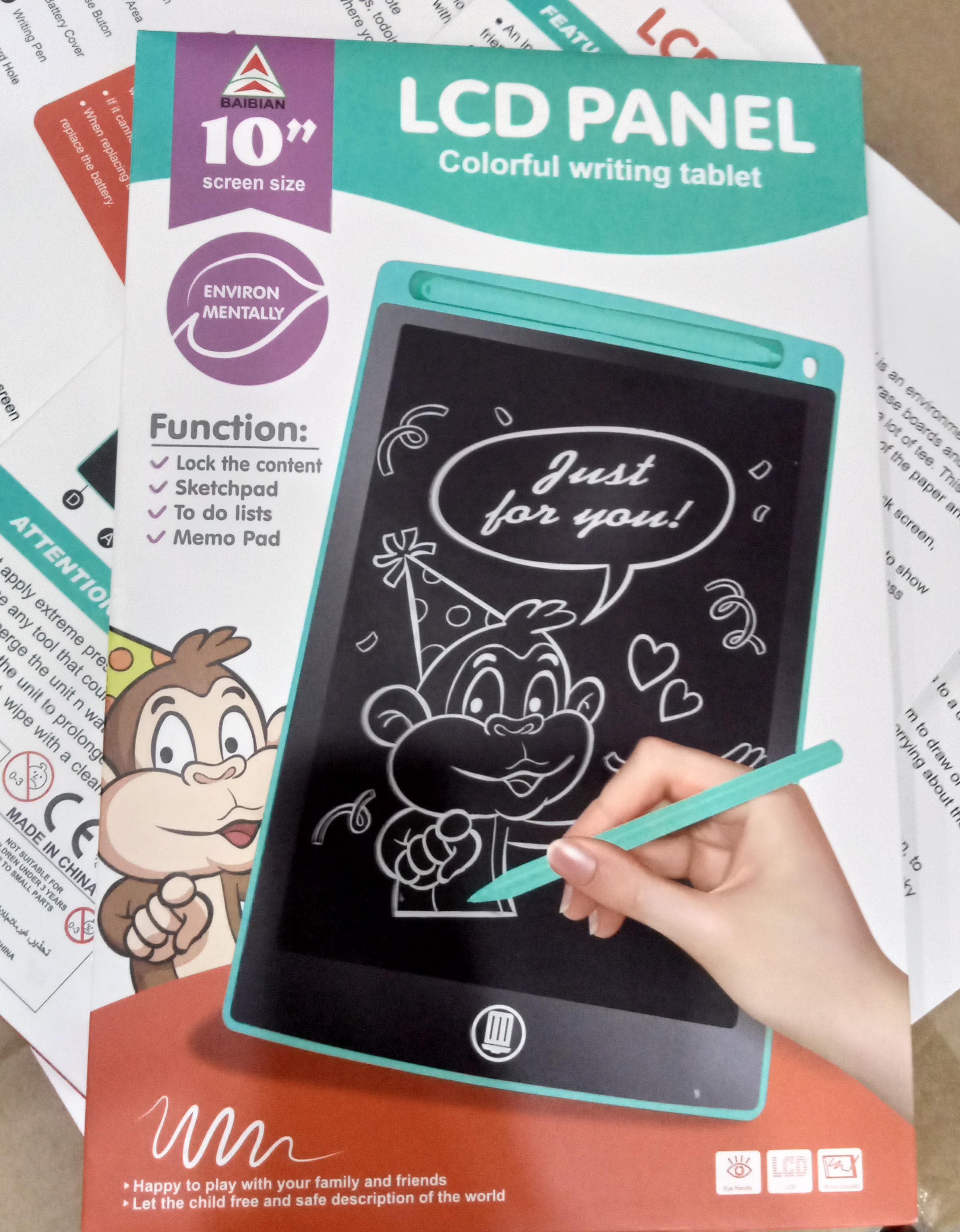 Drawing board for kids reusable LCD writing tablets sketch board drawing tablet Electronic ...