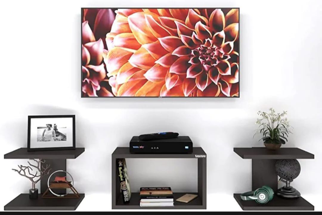 Led tv shelf Wall mounted Lcd racks Wall Mounted Media Console Floating ...