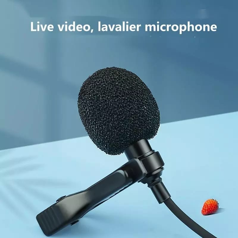 1.5 meter Recording Microphone with 3.5mm jack, Microphone Lav Lecture ...